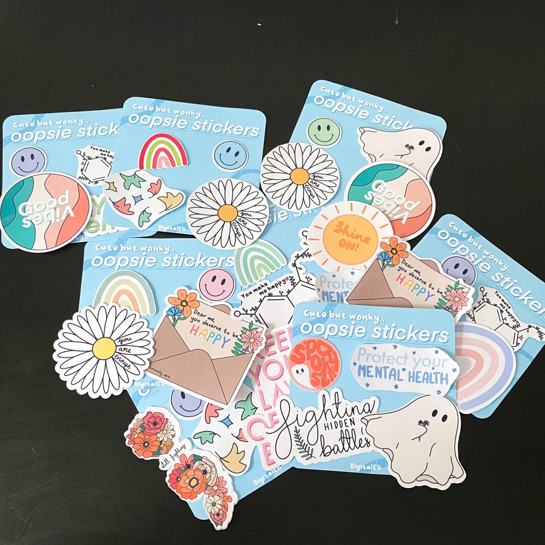 Oopsie Sticker Pack of 4 Stickers - Etsy