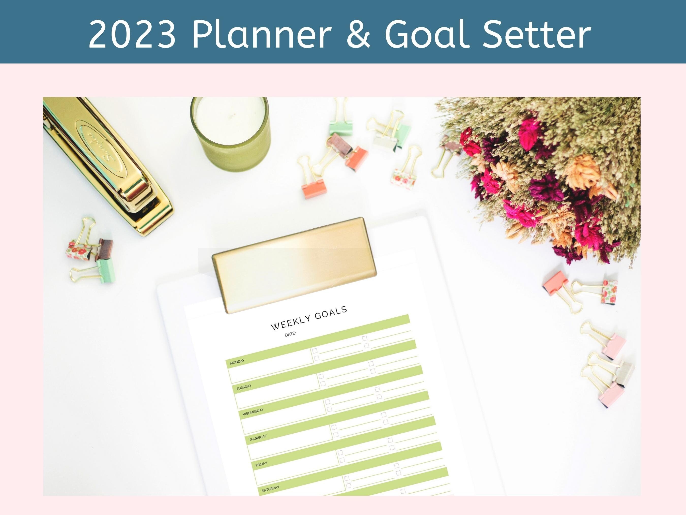 2022-2023 Planner 2023 Calendar Yearly Goal Planner Monthly - Etsy