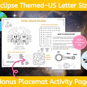 Total Solar Eclipse 2024, Eclipse Party Activities for Kids, April 8 ...