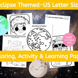 Total Solar Eclipse 2024, Eclipse Party Activities for Kids, April 8 ...