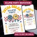 Editable Solar Eclipse Party Invitation, Printable Editable Template in ...