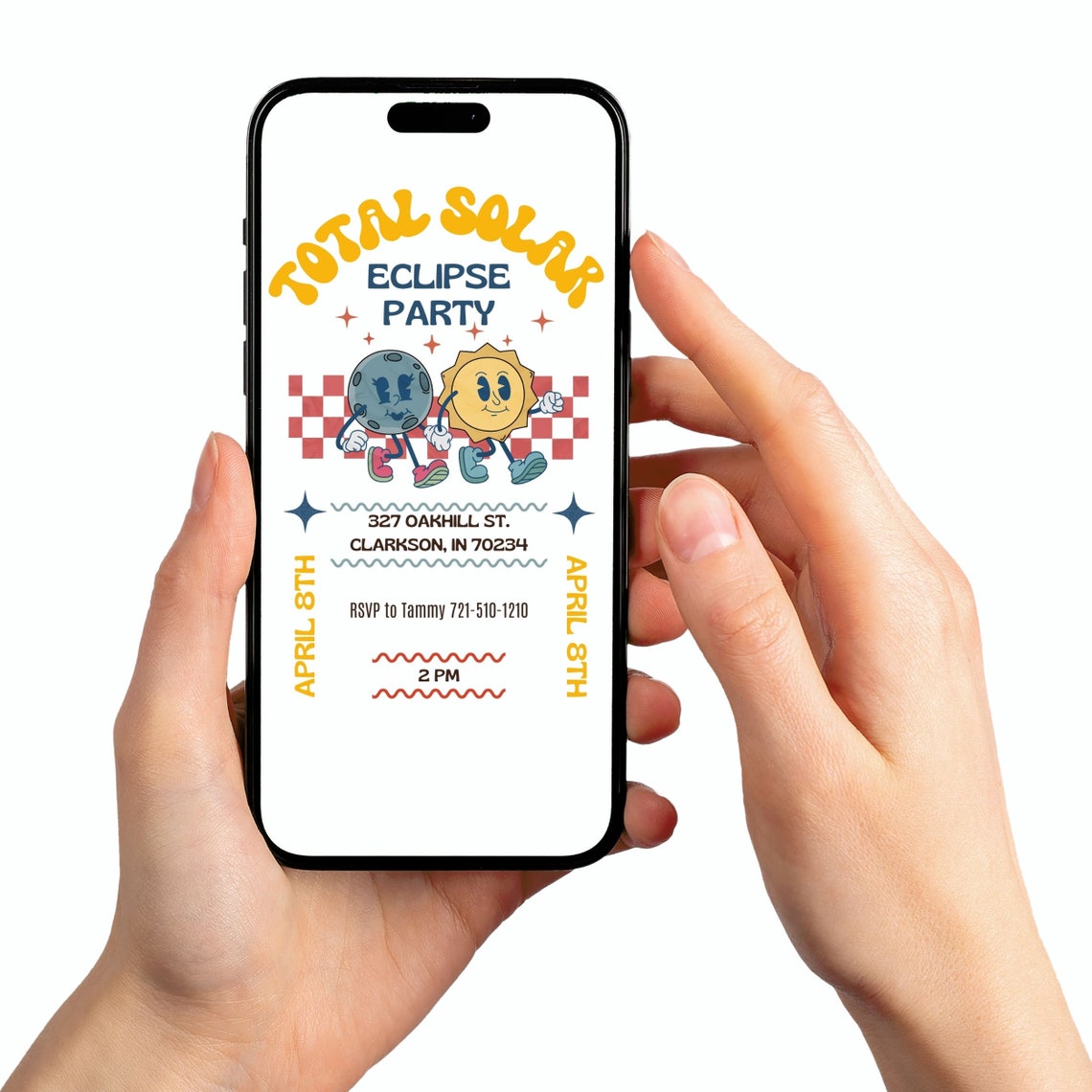 Editable Solar Eclipse Party Invitation, Printable Editable Template in ...