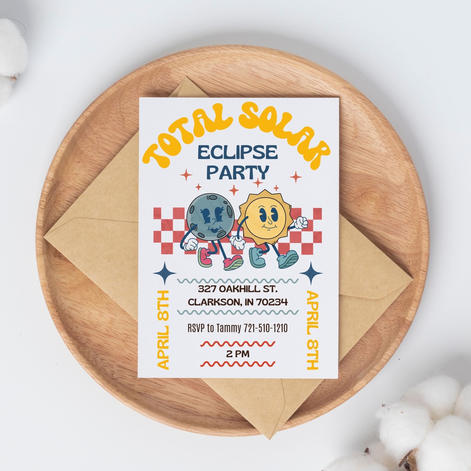 Editable Solar Eclipse Party Invitation, Printable Editable Template in ...