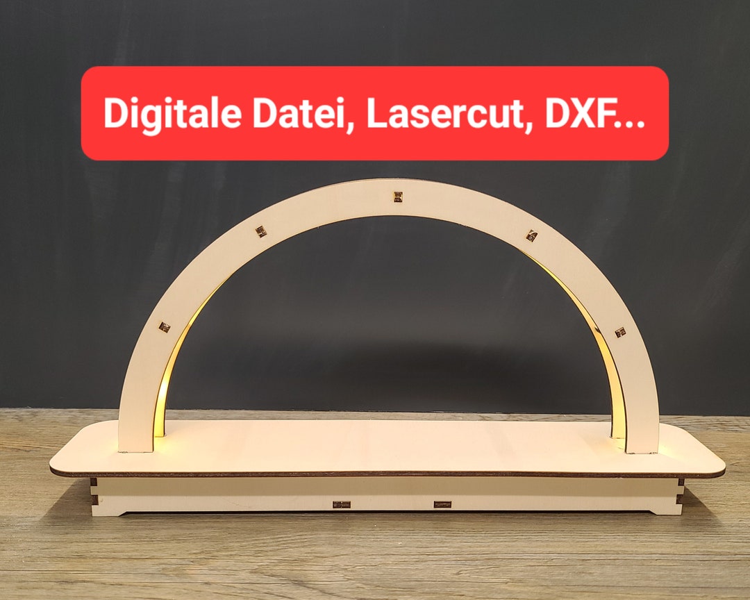 Schwibbogen Rohling, Digitale Datei, Lasercut, für 3mm Materialstärke ...