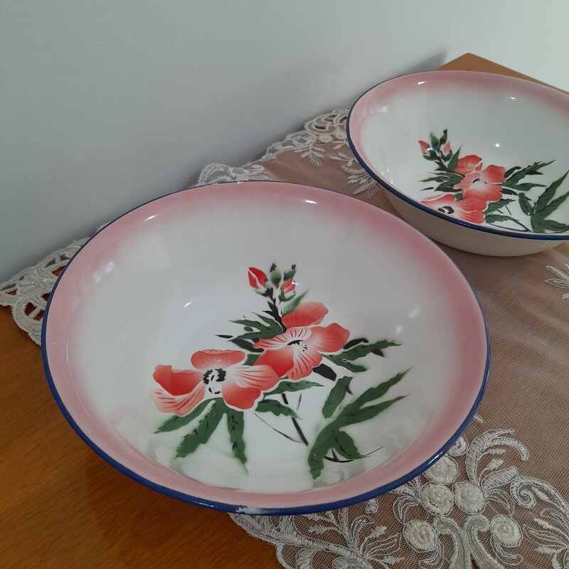 Enamelware Bowl - Etsy