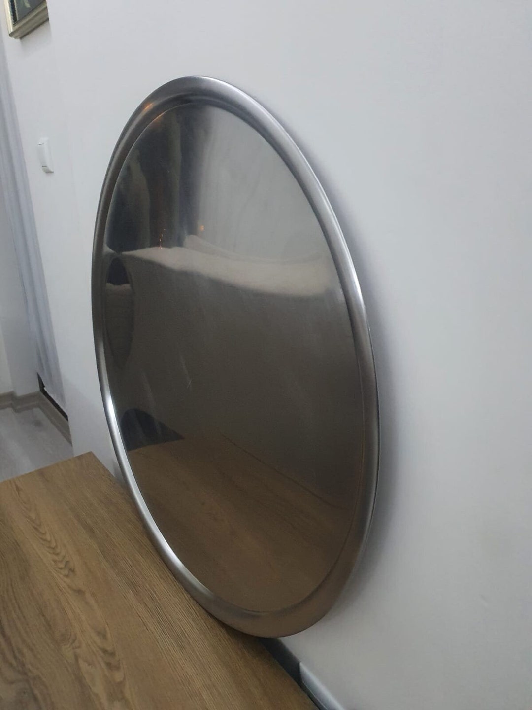 Large Stainless Steel Tray Large Serving Tray Vintage - Etsy