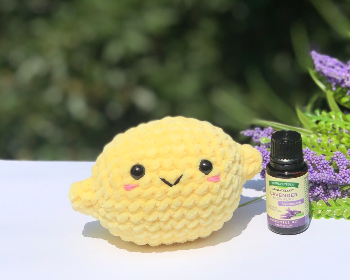 Lemon Amigurumi Plush Kawaii Lemon Plushie Scented | Etsy