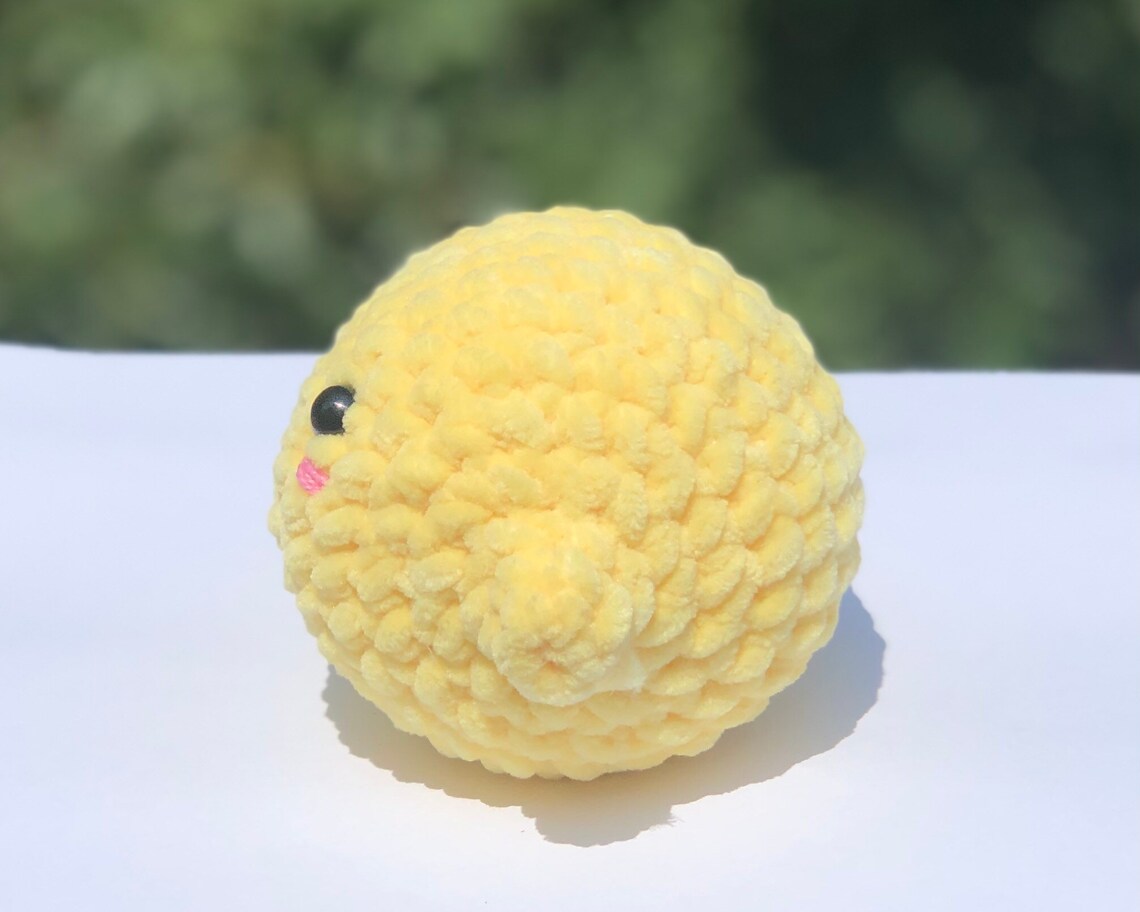 Lemon Amigurumi Plush Kawaii Lemon Plushie Scented | Etsy