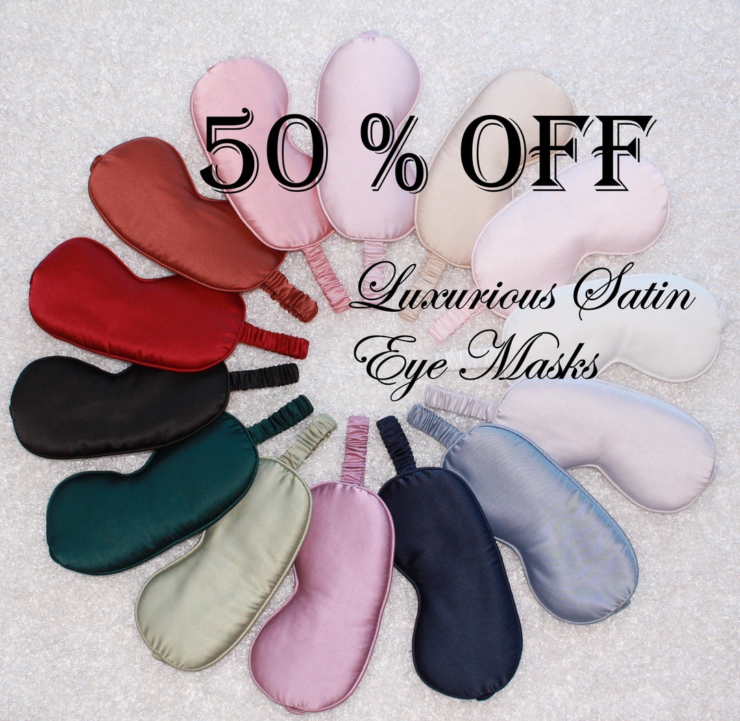 Satin Eye Mask: Luxurious Spa Sleep Mask, Bachelorette Gift - Etsy