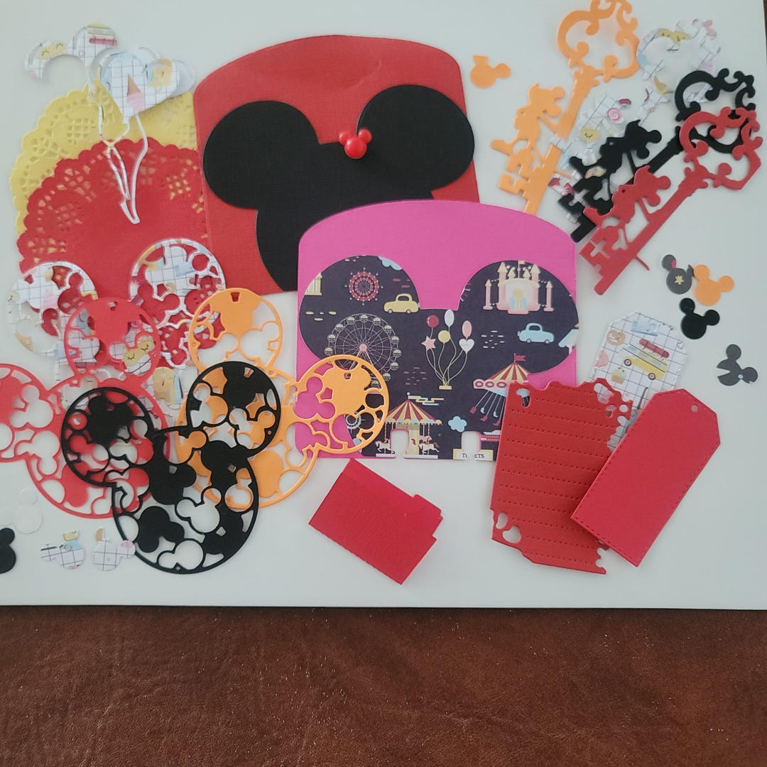 Junk Journal / Scrapbook Mickey Mouse Ephemera / Rolodex Cards - Etsy