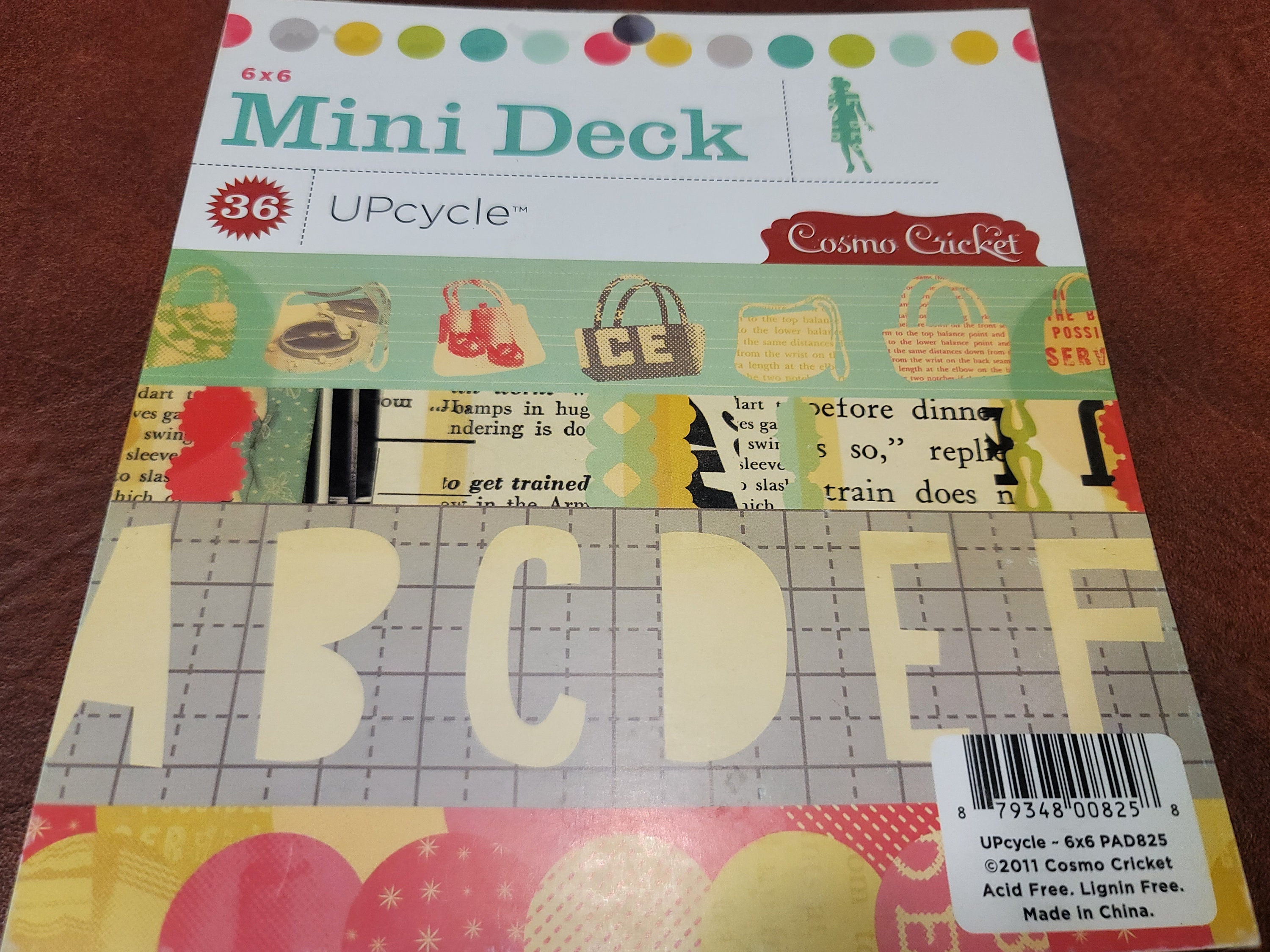 Cosmo Cricket 6 x 6 Joy Ride Mini Deck Scrapbook Paper Pad Craft ...