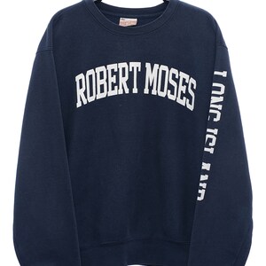 Vintage Robert Moses Graphic Navy Sweatshirt - Medium - Etsy