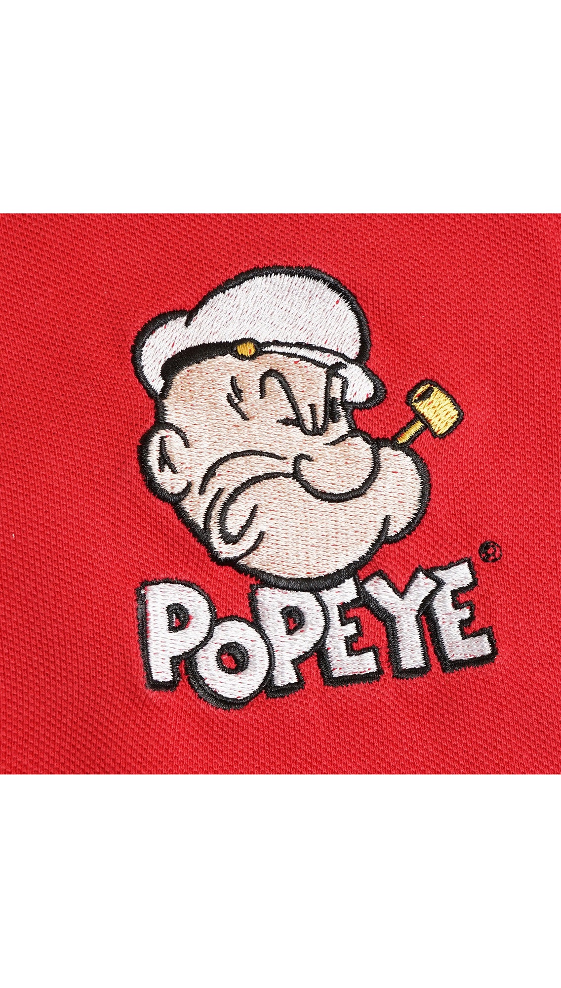 Retro Popeye Red Polo Shirt Large - Etsy