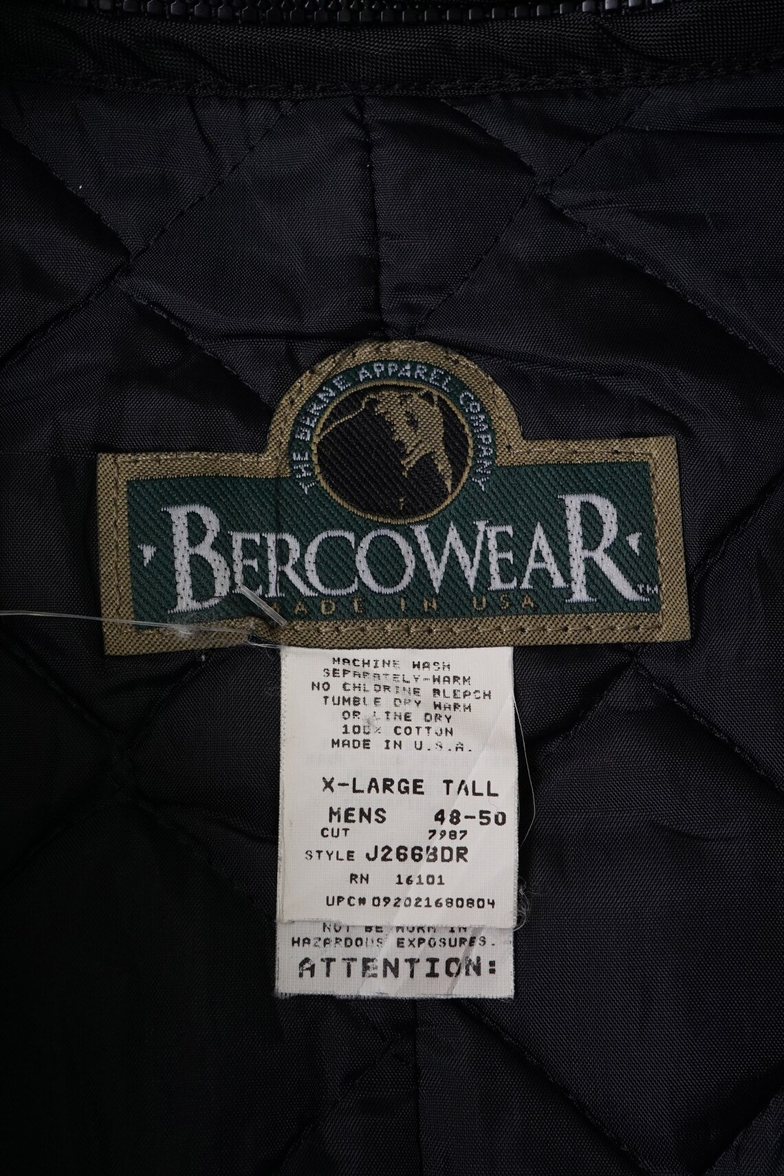 Bercowear Workwear Jacket Bomber Heavyweight Vintage Beige - XL - Etsy