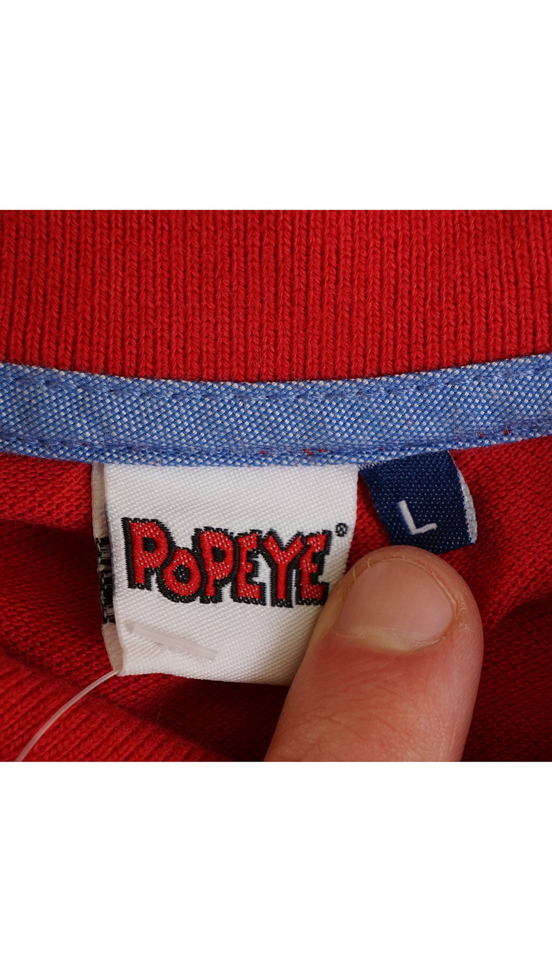 Retro Popeye Red Polo Shirt Large - Etsy