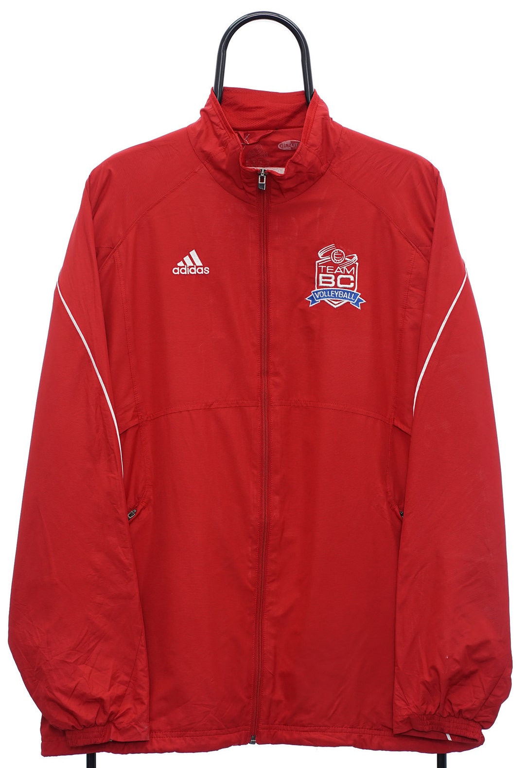 Vintage Adidas Volleyball Sports Red Tracksuit Windbreaker Jacket ...