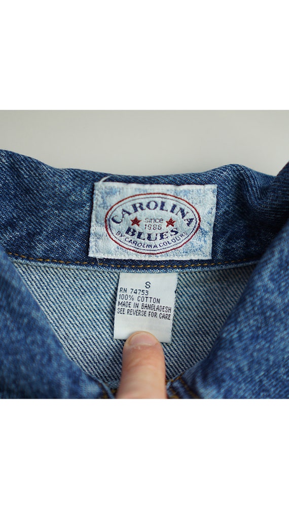 Vintage Carolina Blues Denim Jacket - Womens Small - Gem
