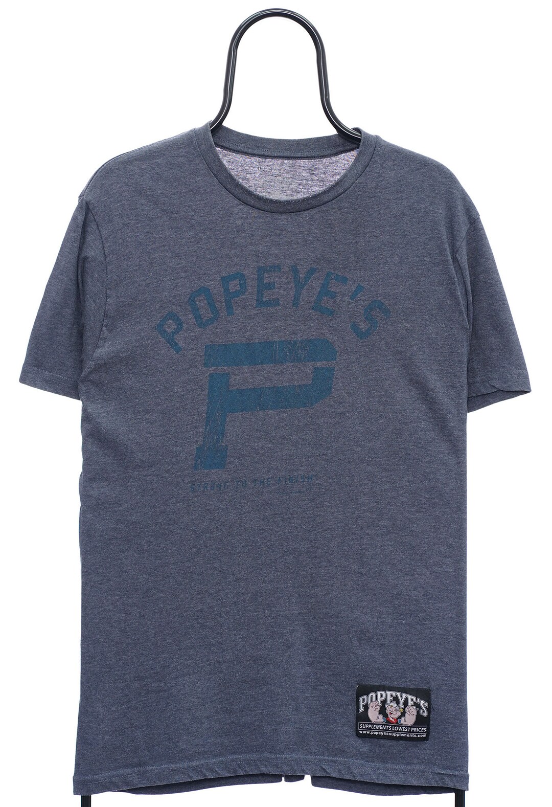 Vintage Popeyes Supplements Graphic Navy Tshirt Large - Etsy