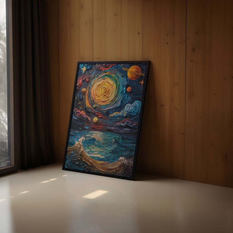 Cosmic Dream Exoplanet Solar System Instant Download Art Poster Digital ...