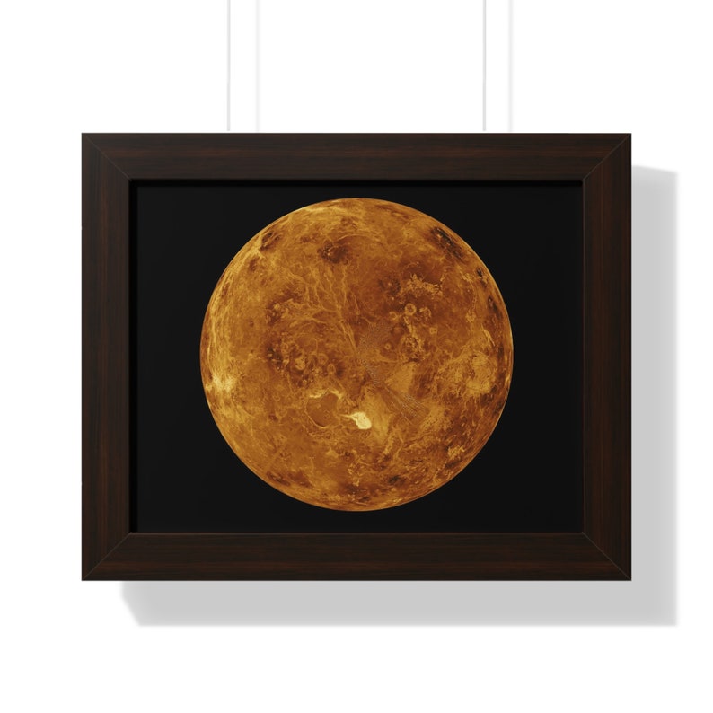 Spectacular Venus Portrait Poster - Cloudless View, High-res Planet Art ...