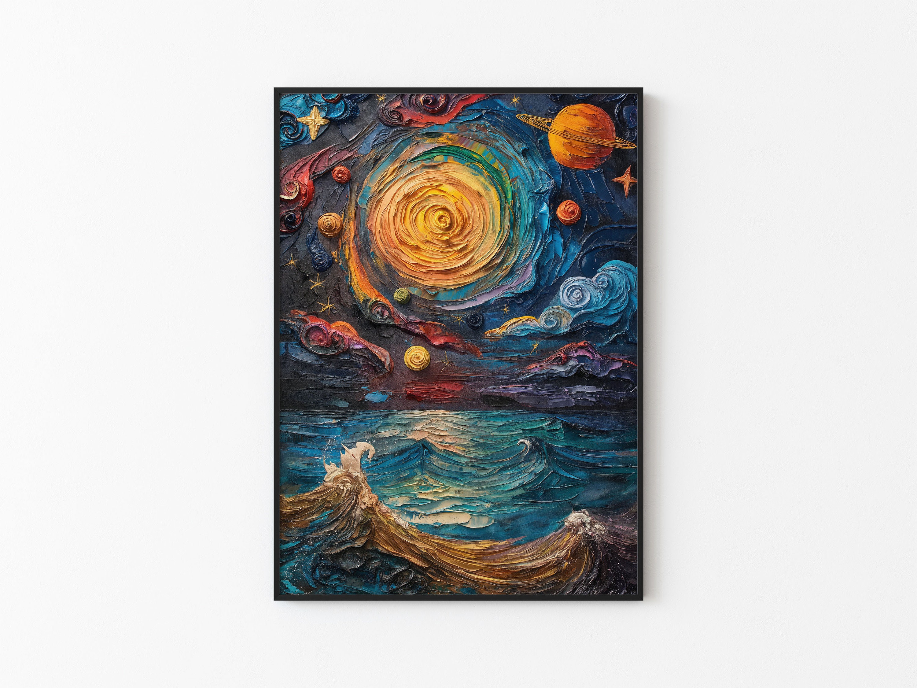 Cosmic Dream Exoplanet Solar System Instant Download Art Poster Digital ...
