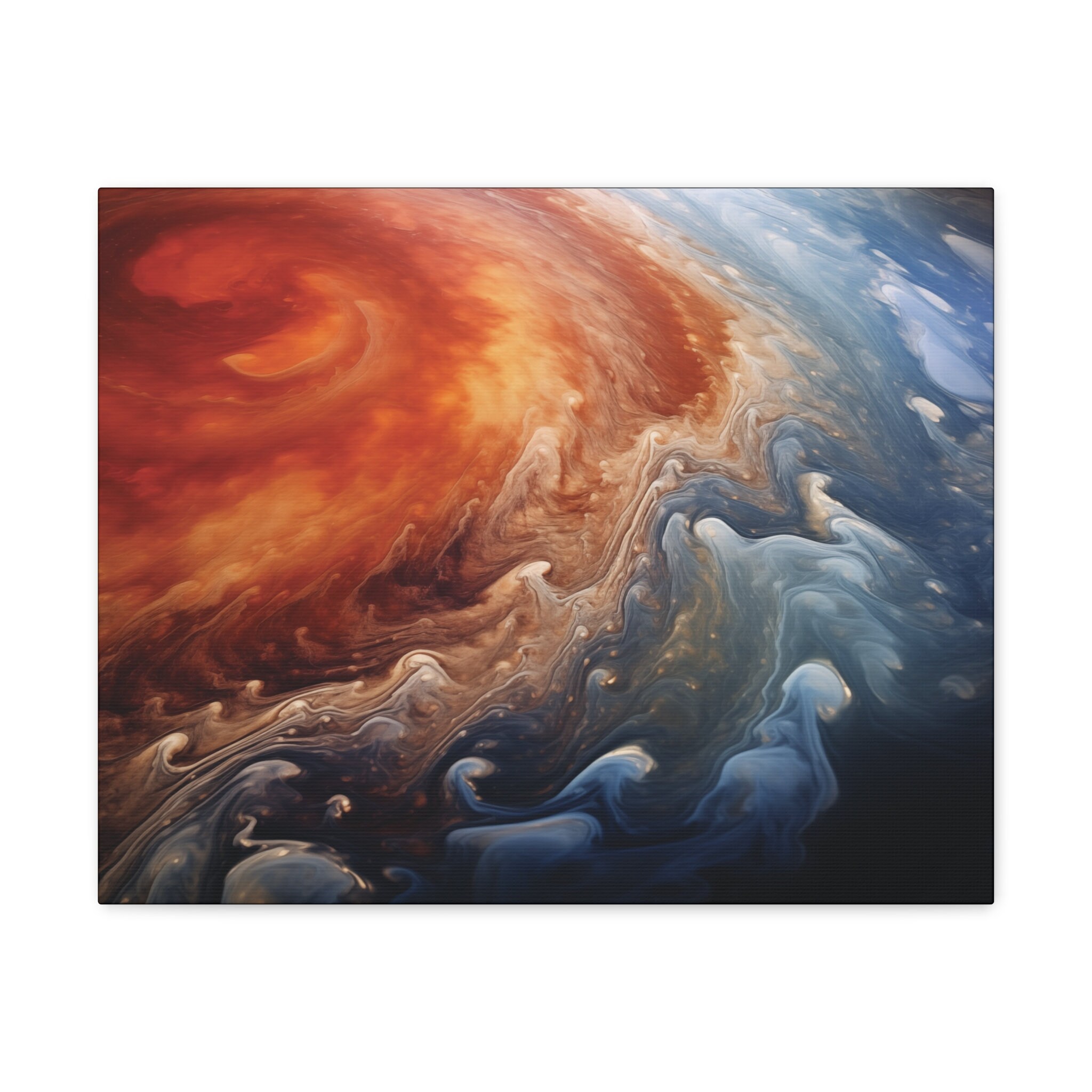 Jupiter Red Giant Storm Canvas Art - Vibrant Space Decor Jupiter ...