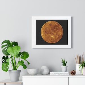 Spectacular Venus Portrait Poster - Cloudless View, High-res Planet Art ...
