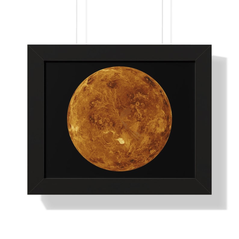 Spectacular Venus Portrait Poster - Cloudless View, High-res Planet Art ...