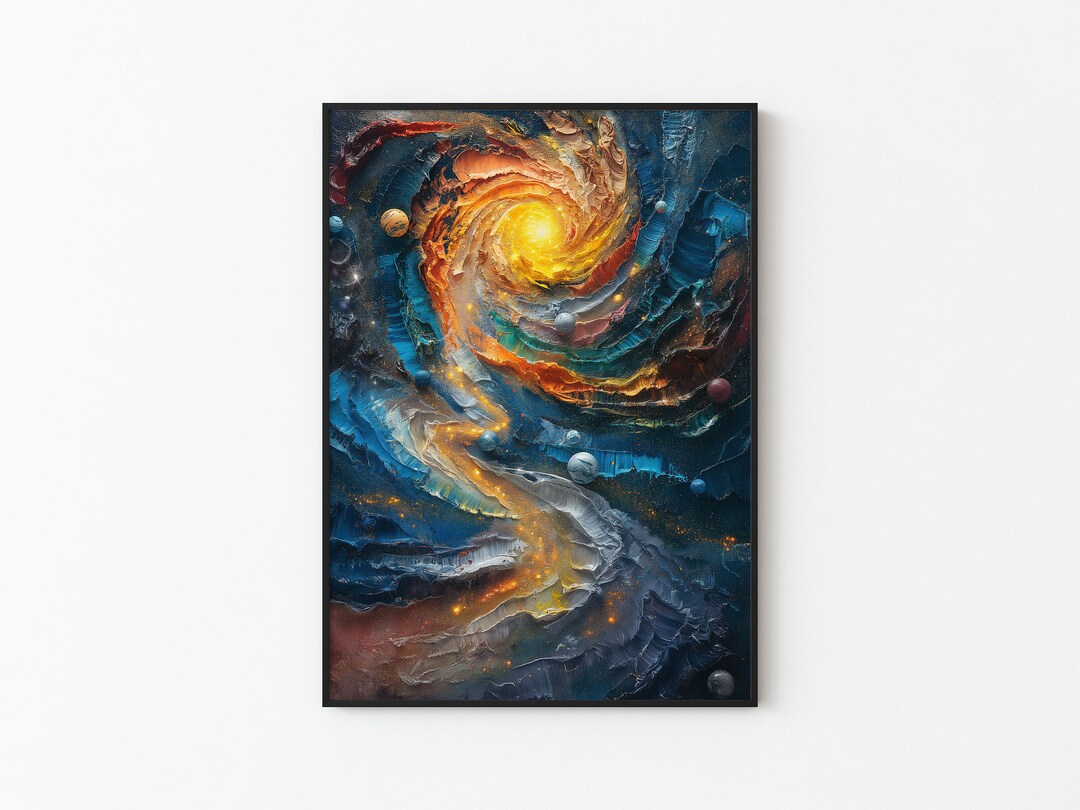 Cosmic Dream Exoplanet Solar System Instant Download Art Poster Digital ...