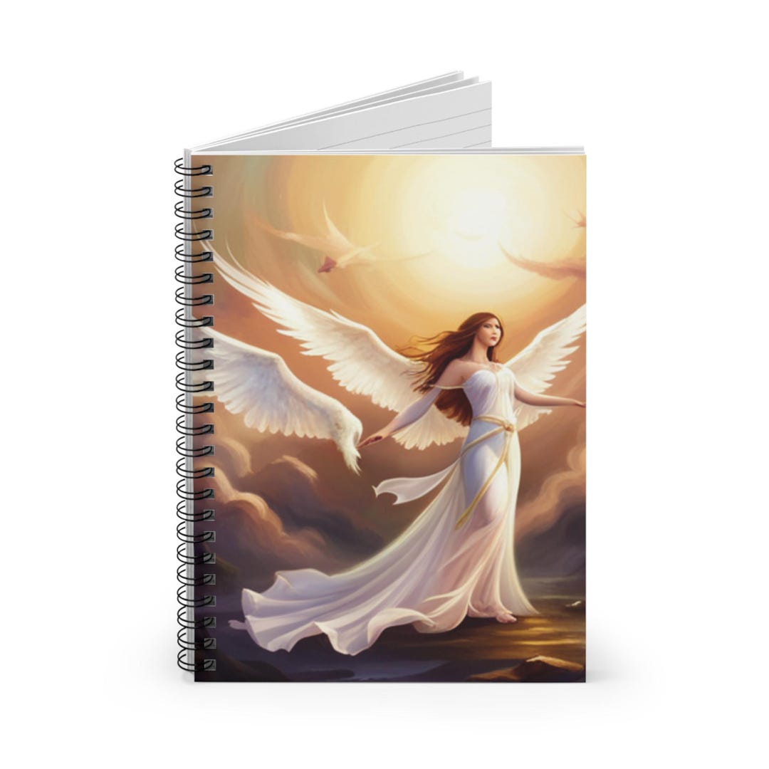Angel Art Spiral Notebook: Inspirational Writing Journal - Etsy