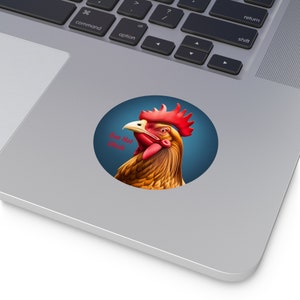 Adorable 'one Hot Chick' Vinyl Sticker - Funny Chicken Quote for ...