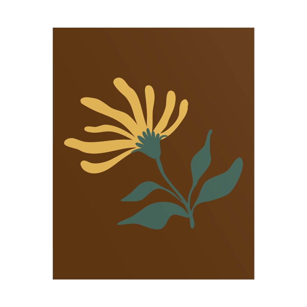 Floral Rolled Posters | Modern Boho Decor, Wall Art, Home Decoration ...