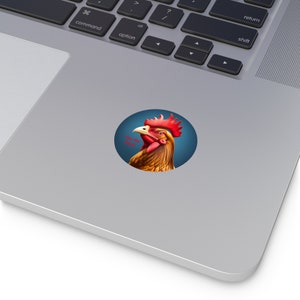 Adorable 'one Hot Chick' Vinyl Sticker - Funny Chicken Quote for ...