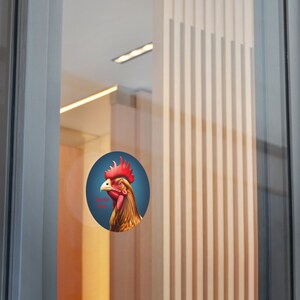 Adorable 'one Hot Chick' Vinyl Sticker - Funny Chicken Quote for ...