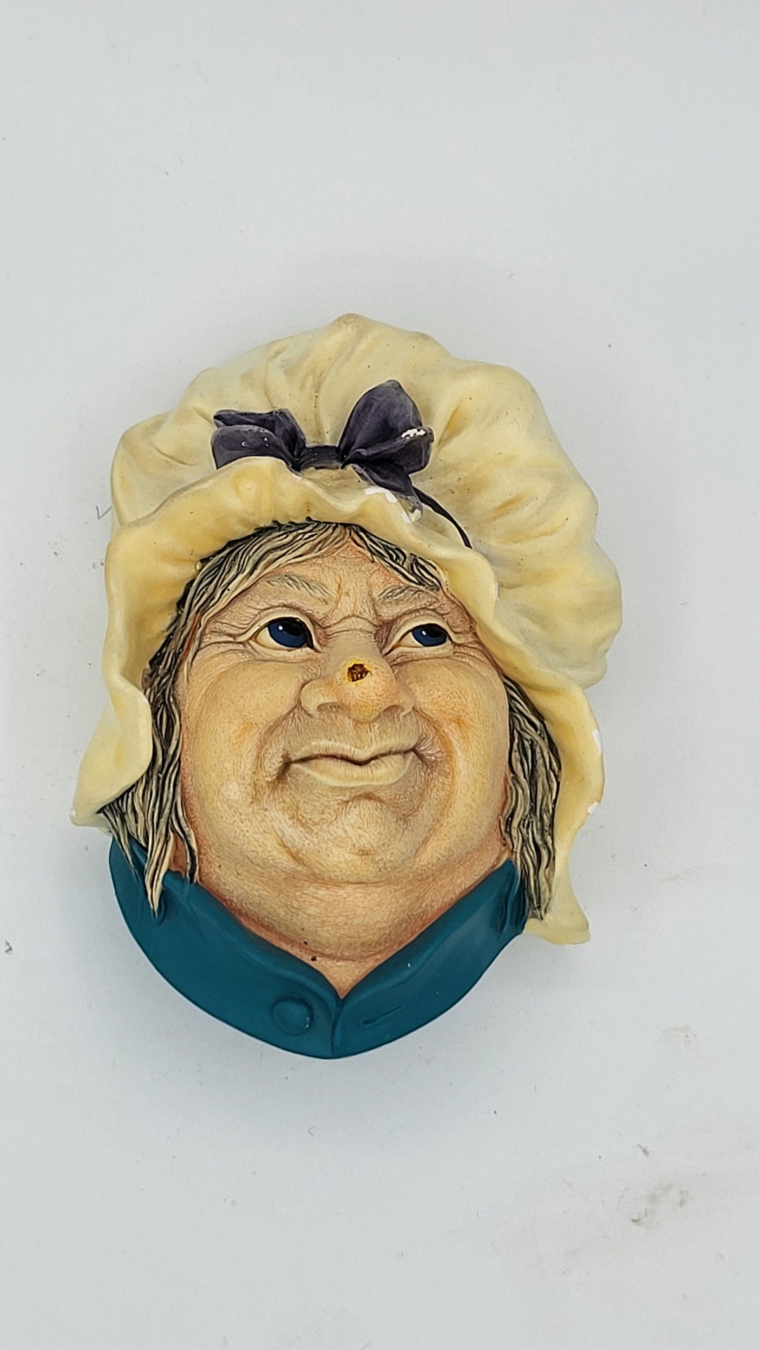 Bossom Head Sarah Gamp Chalkware Dickens Character 1964 - Etsy