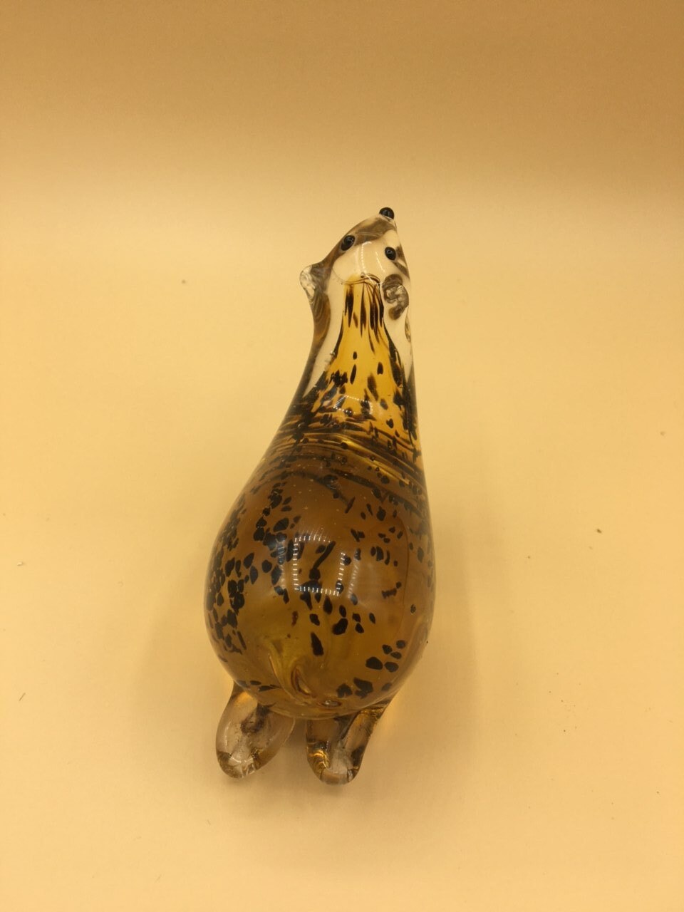 Seal /otter in Amber/clear Art Glass. must Be Murano - Etsy