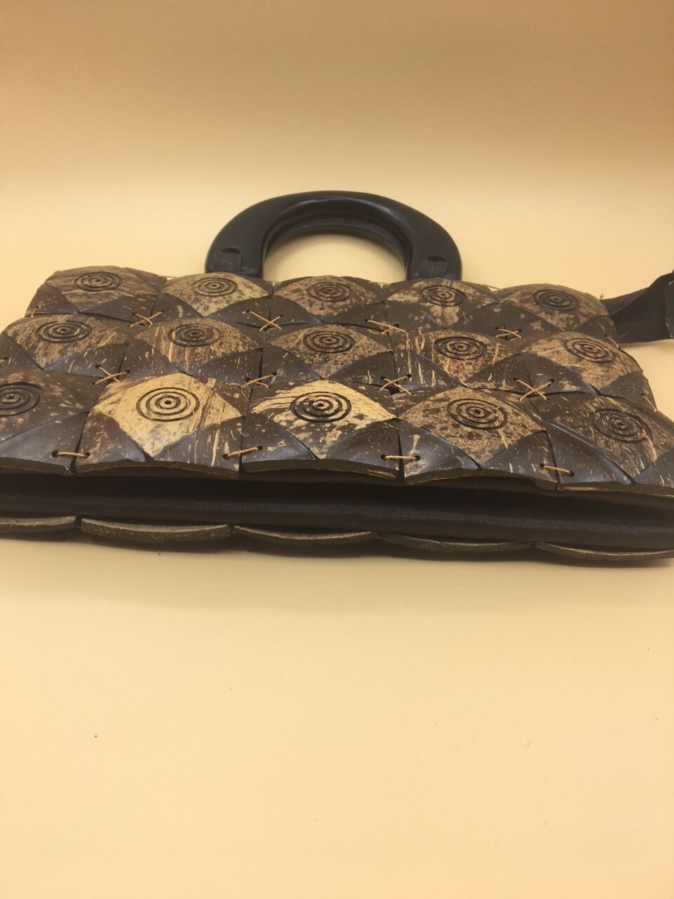 Coconut Shell Bag 24cm Wide.x14 Cm Plus Handles - Etsy