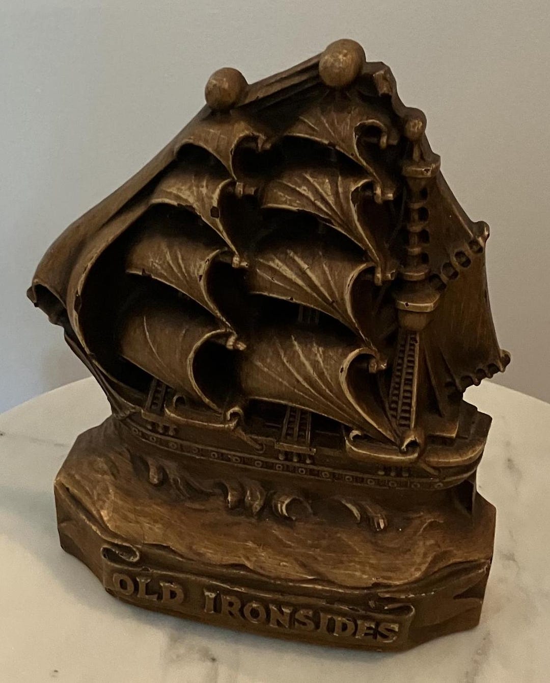One Bookend "old Ironsides" Burwood Products USA - Etsy