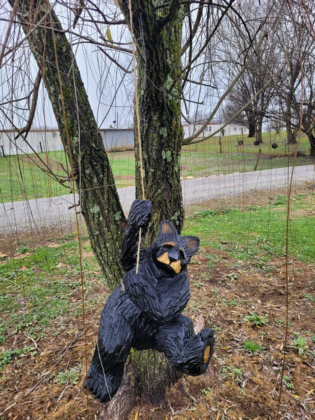 Rope Swing Bear Chainsaw Carving - Etsy