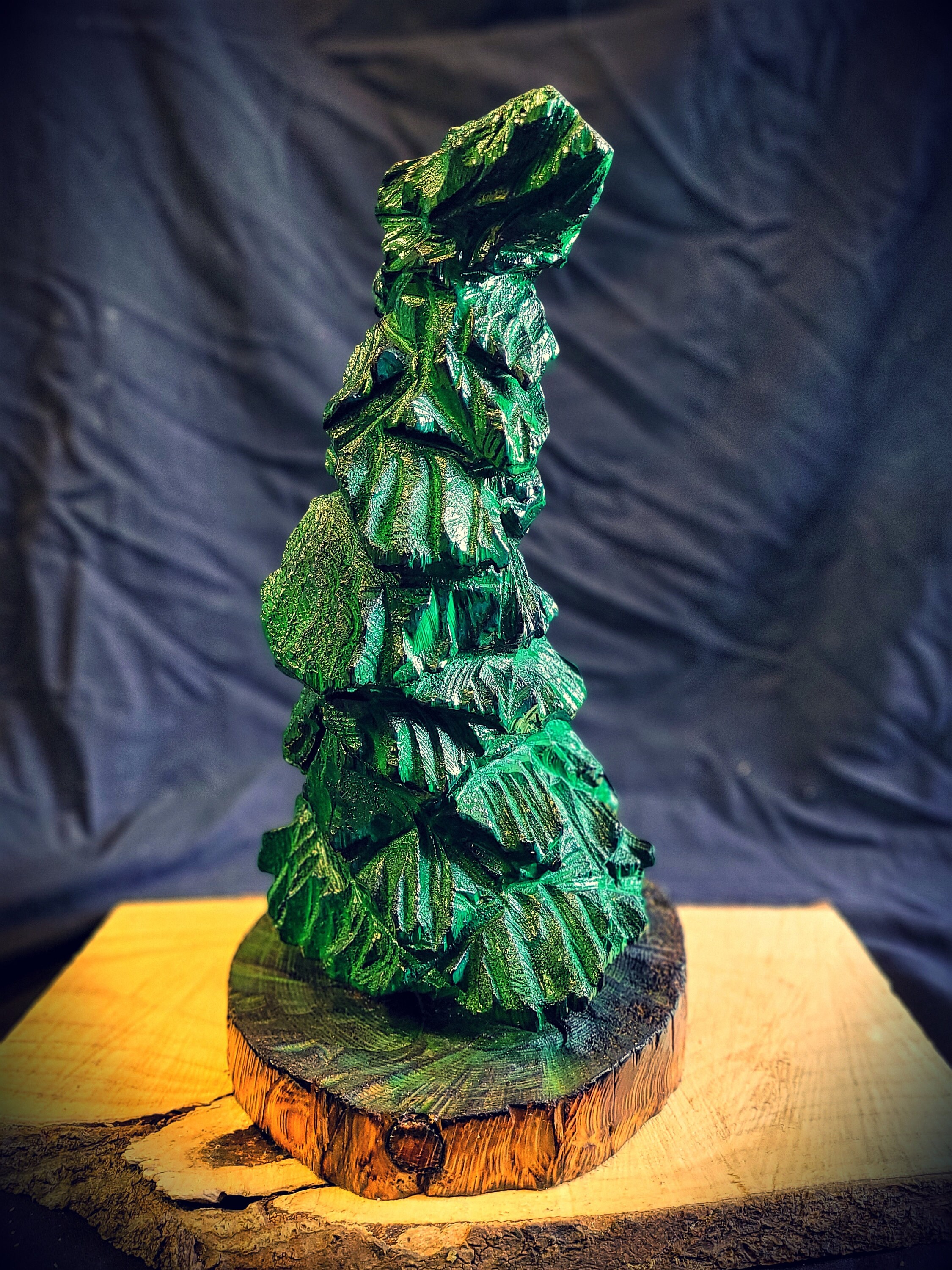 Whimsical Holiday Tree Chainsaw Carving - Etsy