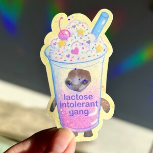 Lactose Intolerant Sticker Cat Meme Sticker IBS Meme Sticker Funny ...