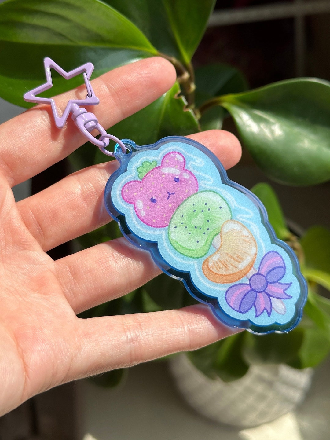 Dango Charm Bear Dessert Charm Japanese Dessert Double Sided Keychain Kawaii Accessories - Etsy
