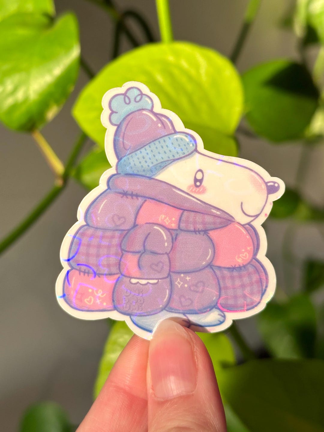 Snoopette Dog Coat Sticker Snoop Puffer Coat Cute Meme Cute Waterproof ...