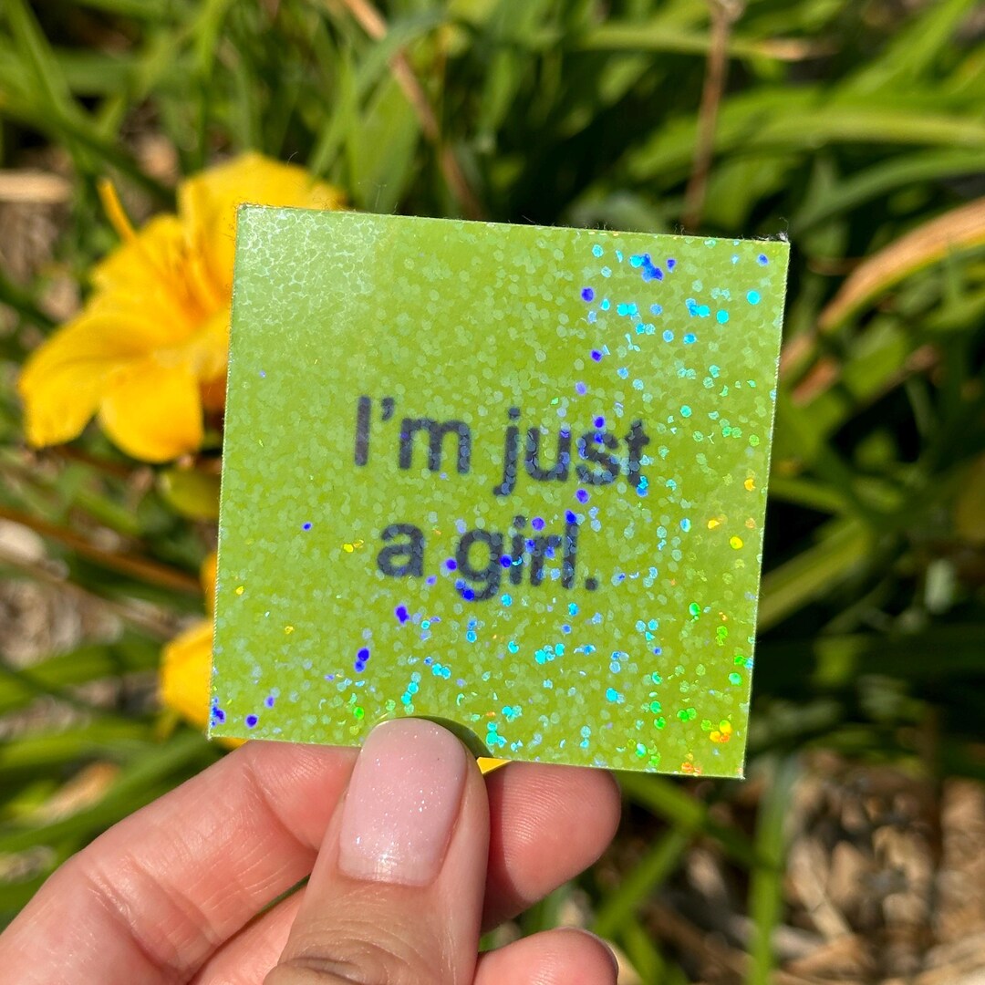 Brat Summer Sticker Charli Xcx Sticker Just a Girl Waterproof Sticker ...