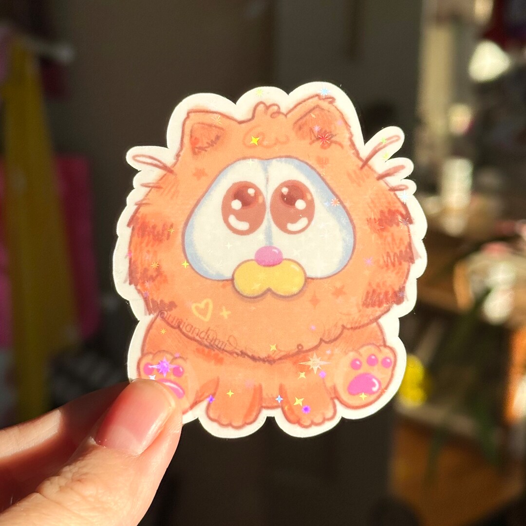 Baby Garf Sticker Orange Cat Sticker Waterproof Garf Field Sticker ...