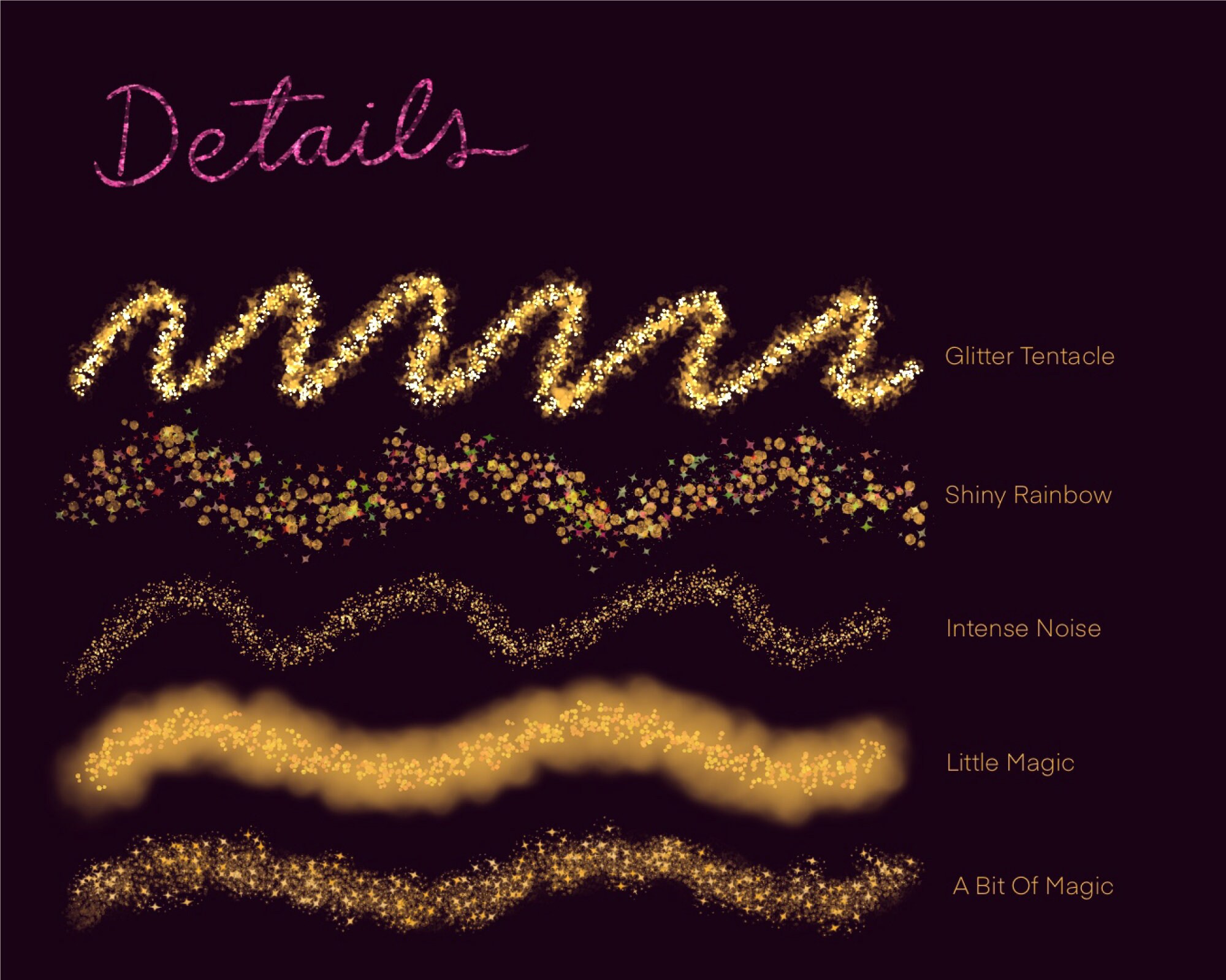 22 Sparkly Glitter Procreate Brushes, Mirella or Glitter Brushes, Ipad, Brush Bundle - Etsy