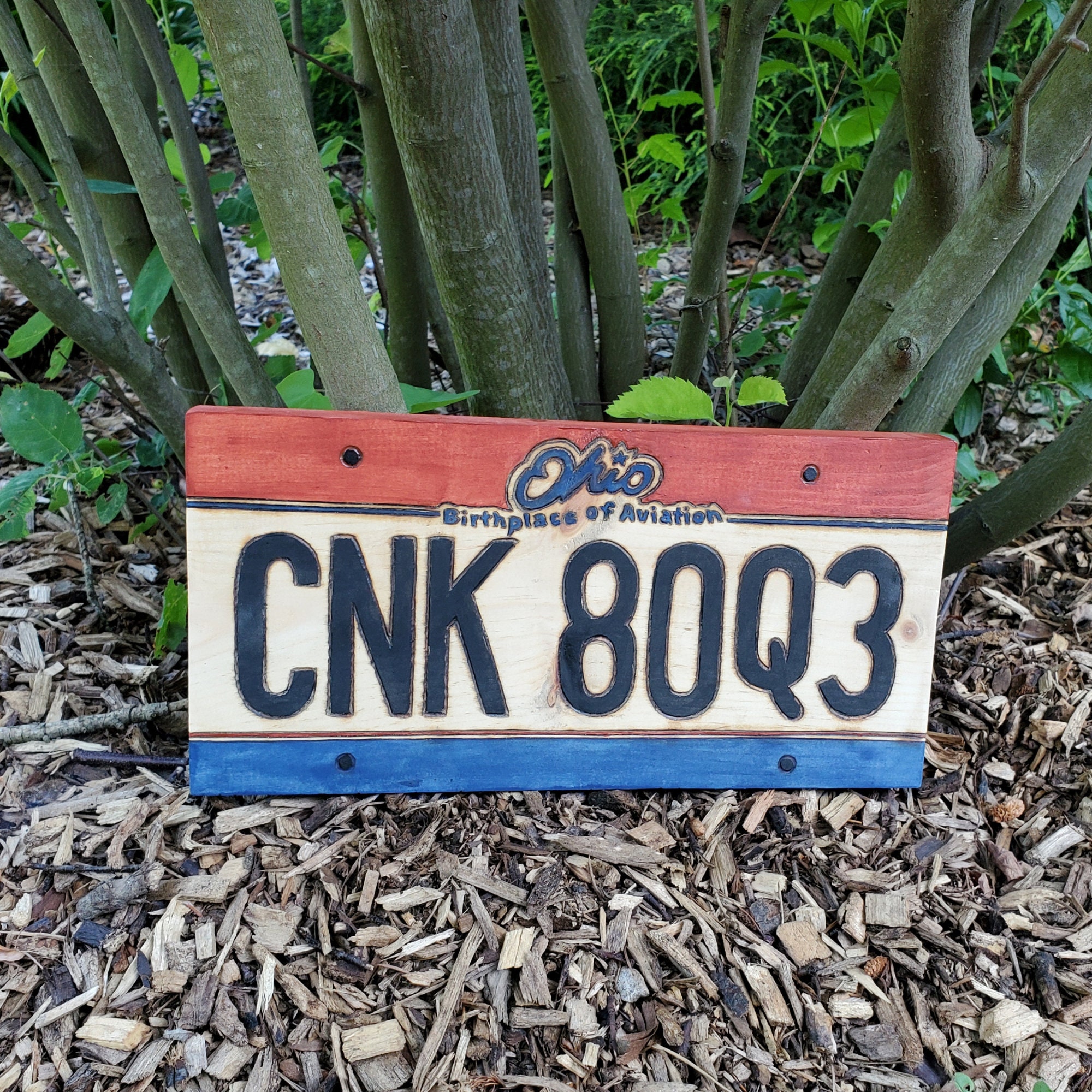 Supernatural Wood Burned Plaque of Chevrolet Impala License | Etsy