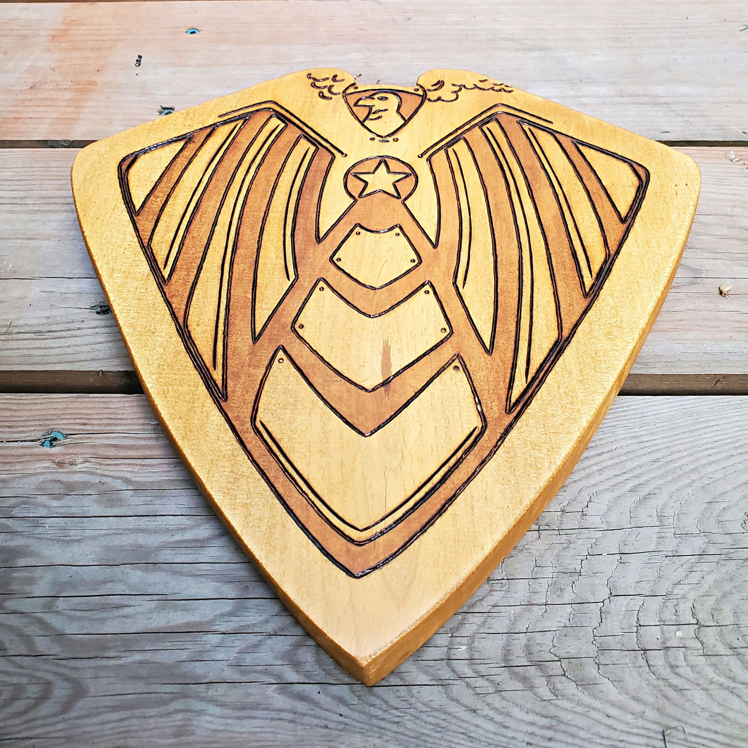 The Boys Soldier Boy Mini Shield Wood Burned Plaque Wood - Etsy