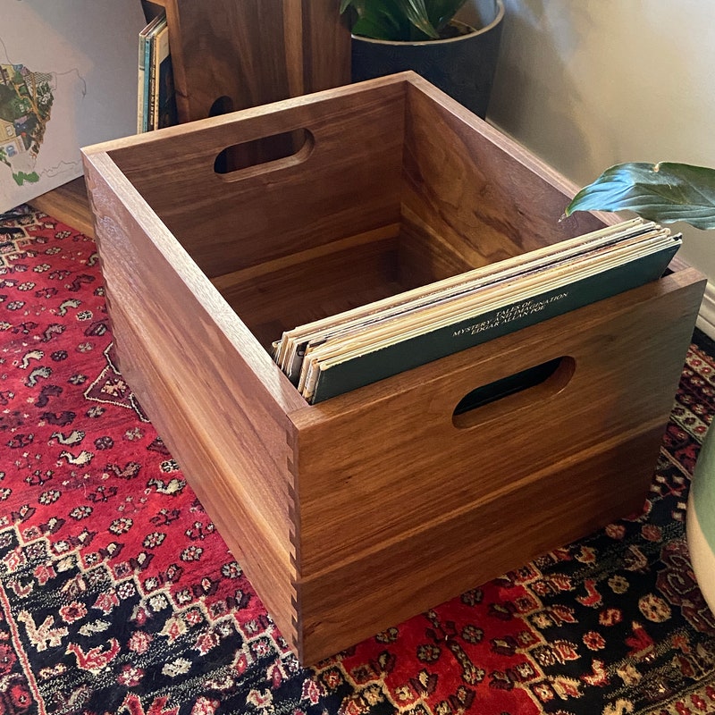 Record Crate - Etsy