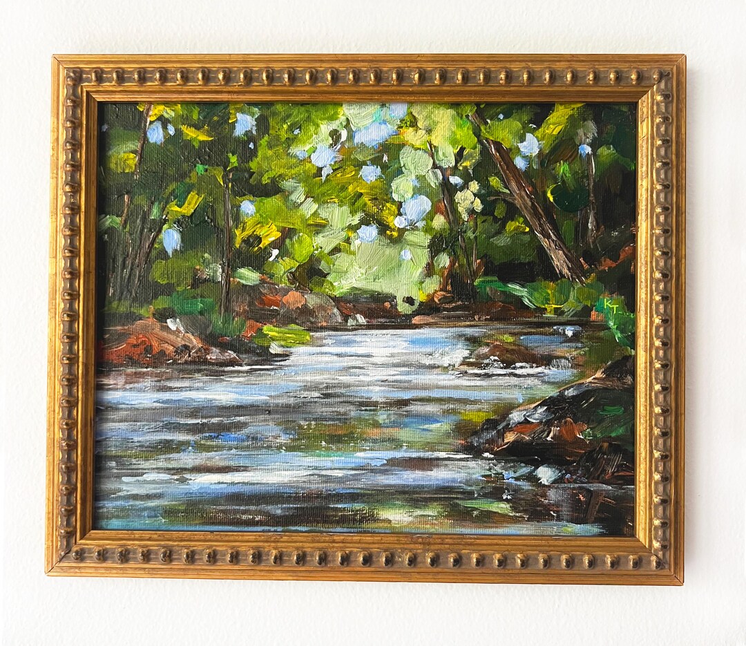4 ORIGINAL Australian Bush Paintings - Trees, Water, Woods - Etsy